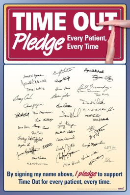 Time Out Pledge Poster